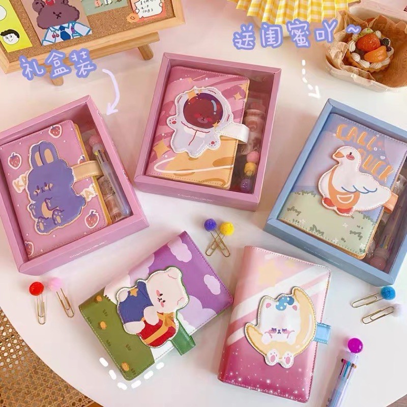 Mua Bộ Quà Gồm Sổ Tay, Bút, Sticker, Băng Keo Dán, Kẹp Ghim, Giấy Note ...