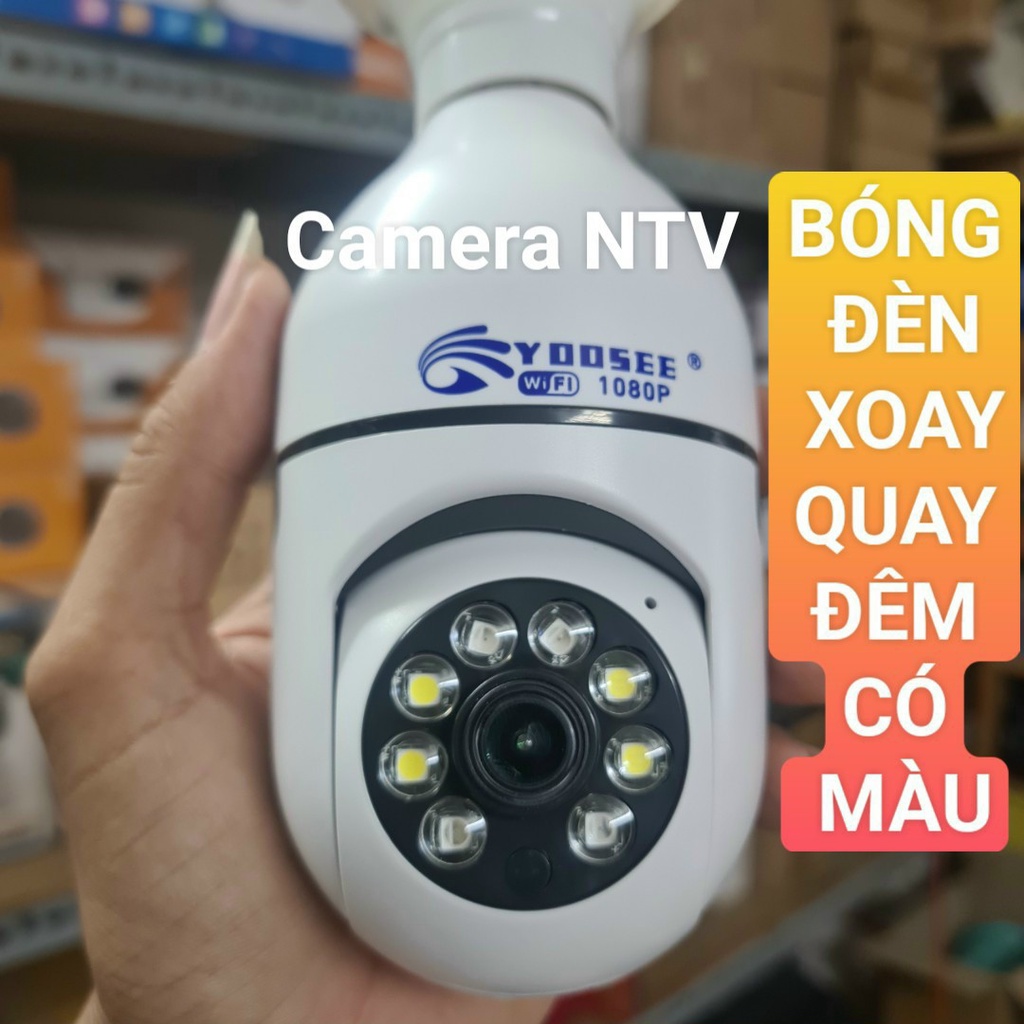 Mua Camera Yoosee IP Wifi Yoosee 8 Led Xài Đuôi Bóng Đèn dòng 220V Xoay ...