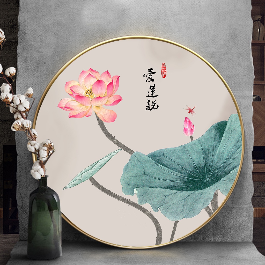 Mua Tranh treo tường tròn tráng gương hoa sen siêu hot năm 2022 đã có ...