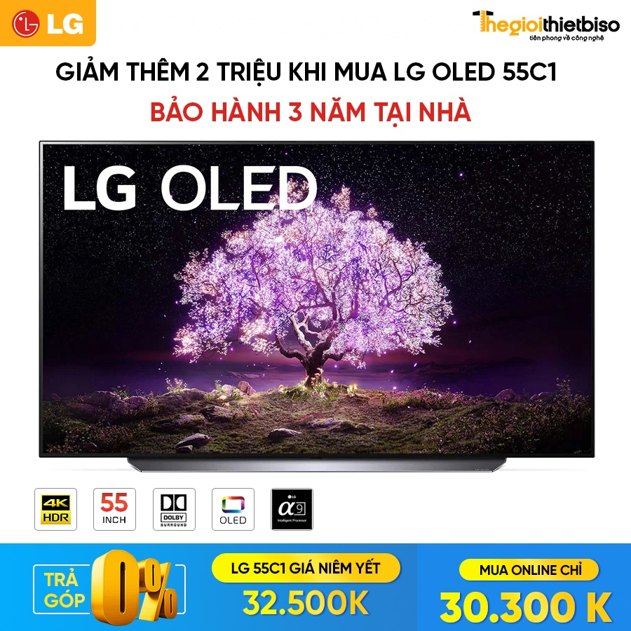 TV LG Smart OLED C1 55 inch 4K OLED55C1PTB Phiên Bản 2021 bảo hành 3 ...