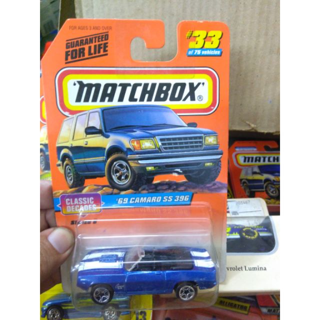 Xe MATCHBOX 1969 Camaro SS 369 blue color | Shopee Việt Nam