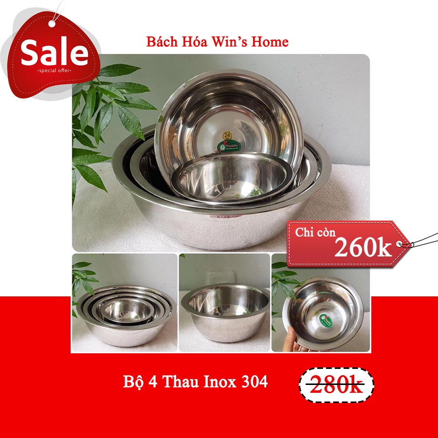 BỘ THAU INOX 304 ĐA NĂNG | Shopee Việt Nam