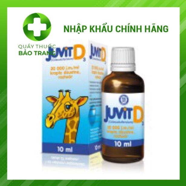 Vitamin D3 nhỏ giọt Juvit D3, giúp bé hấp thụ canxi, khỏe mạnh, ngủ ...