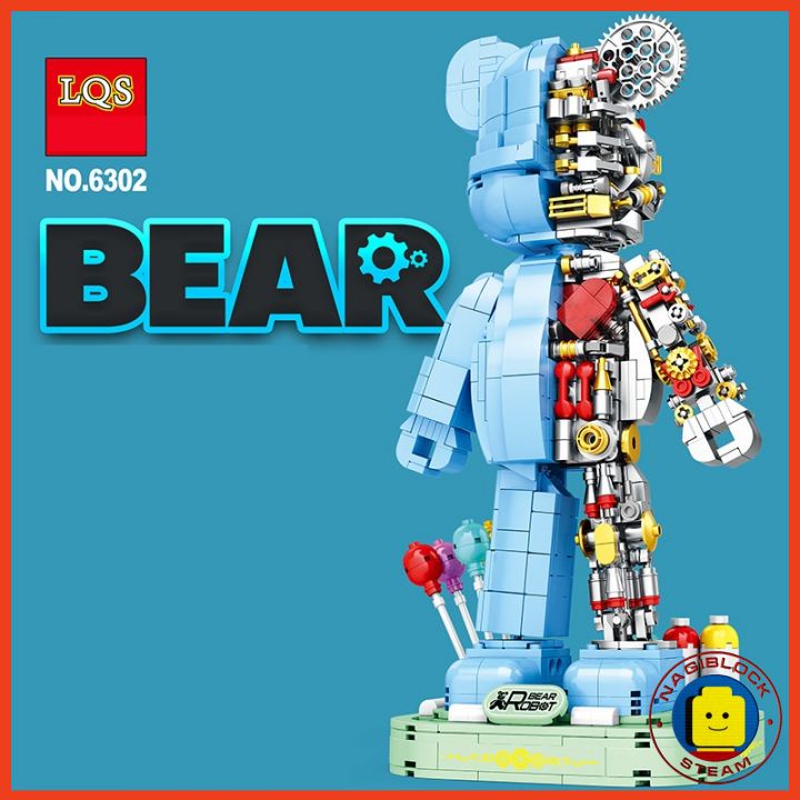 Mô hình lắp ráp BEARBRICK robot LQS 6302 | Shopee Việt Nam