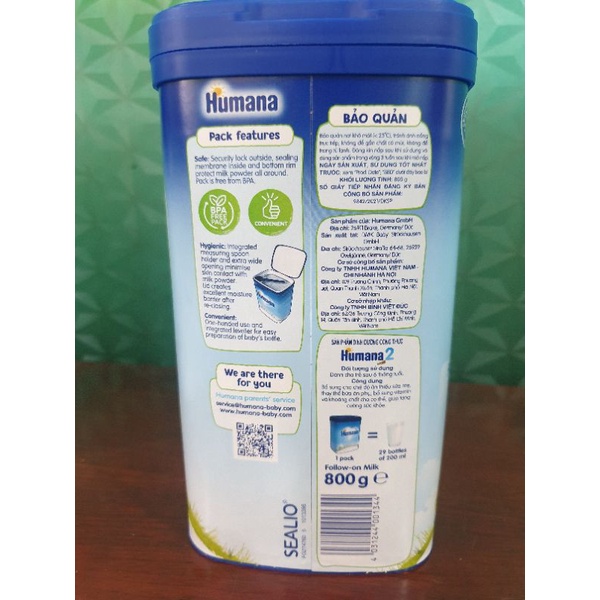 Mua Sữa Humana Gold Plus số 2 loại 800g giá rẻ nhất | TecKi.Vn