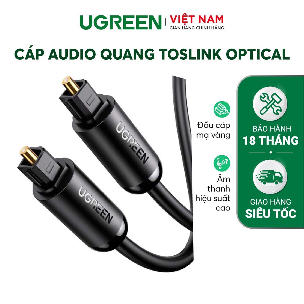 Mua Cáp quang âm thanh Digital Optical Audio Toslink dài 2m Ugreen ...