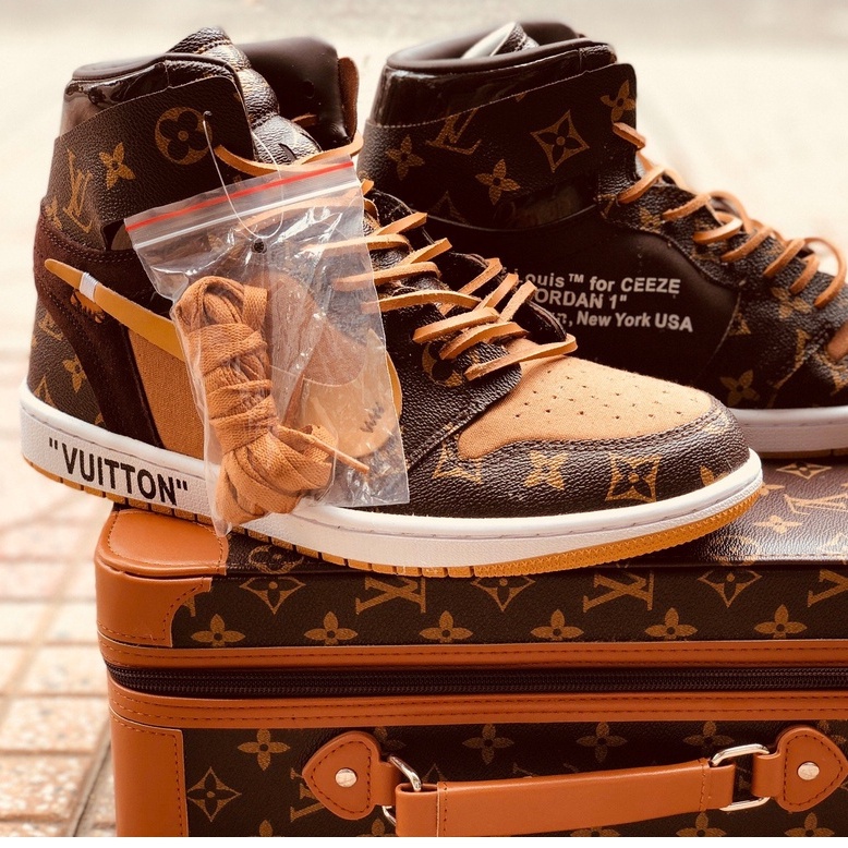 Mua Giày Jordan LV cổ cao, Giày JD1 high mix LV phối đồ nam nữ cực chất ...