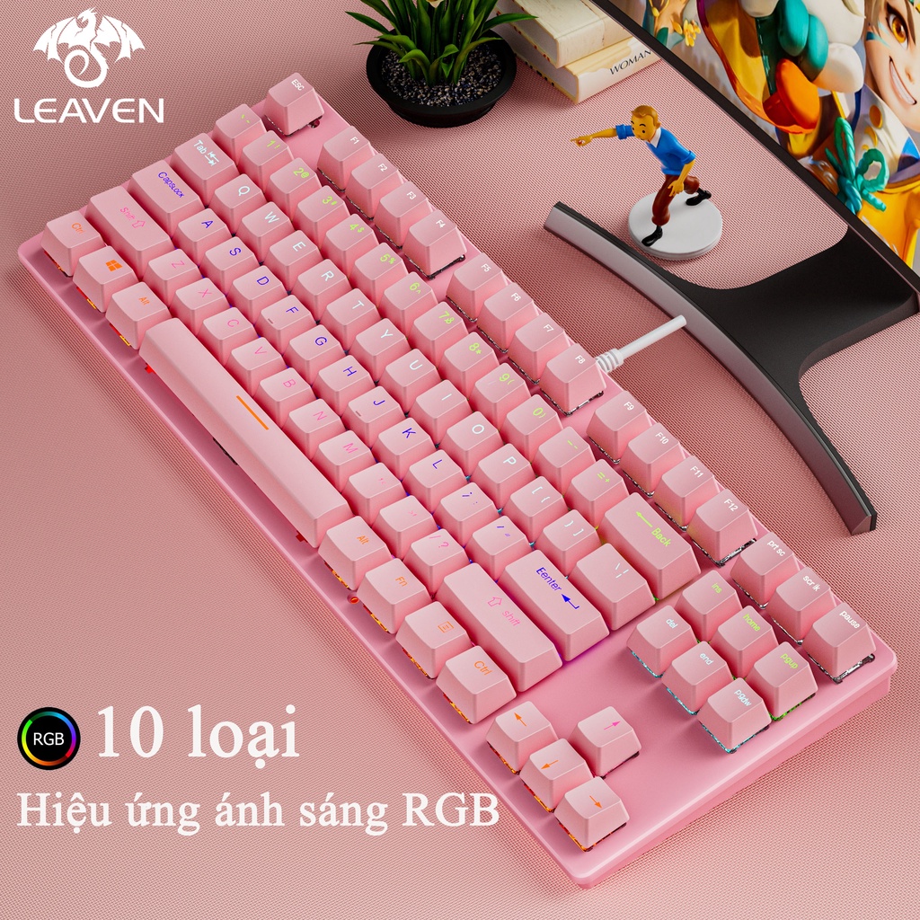 Mua bàn phím cơ LEAVEN K550 Gửi hàng trong 24 giờ PRO RGB LED Bàn phím ...