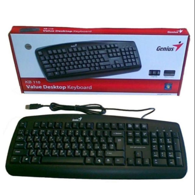 bàn phím genius kb110 usb (đen) | Shopee Việt Nam