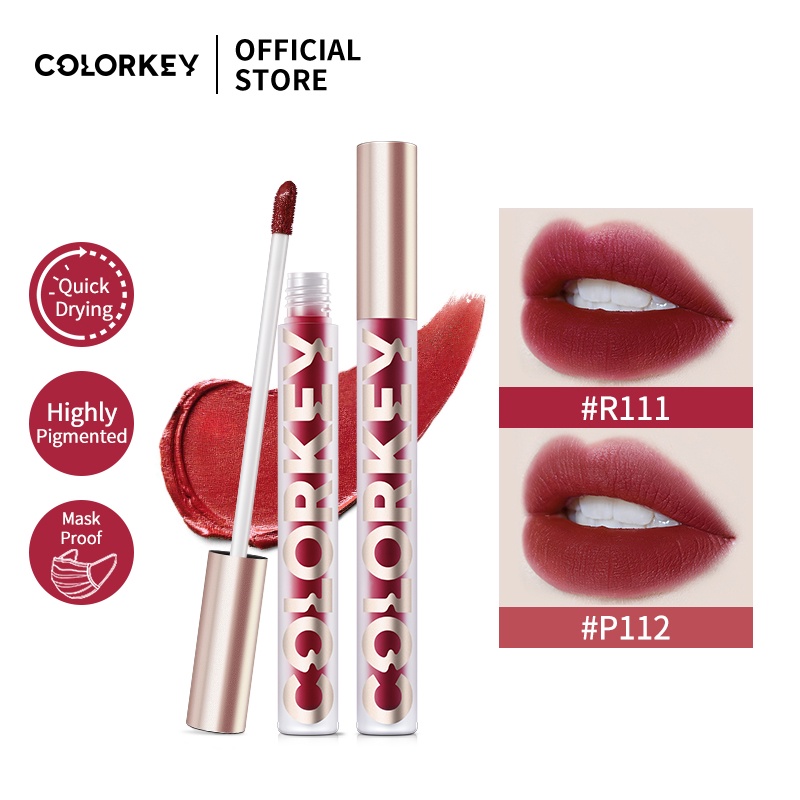 【COLORKEY】Son Colorkey Matte Lip Gloss High Pigmented Long Lating Lip ...