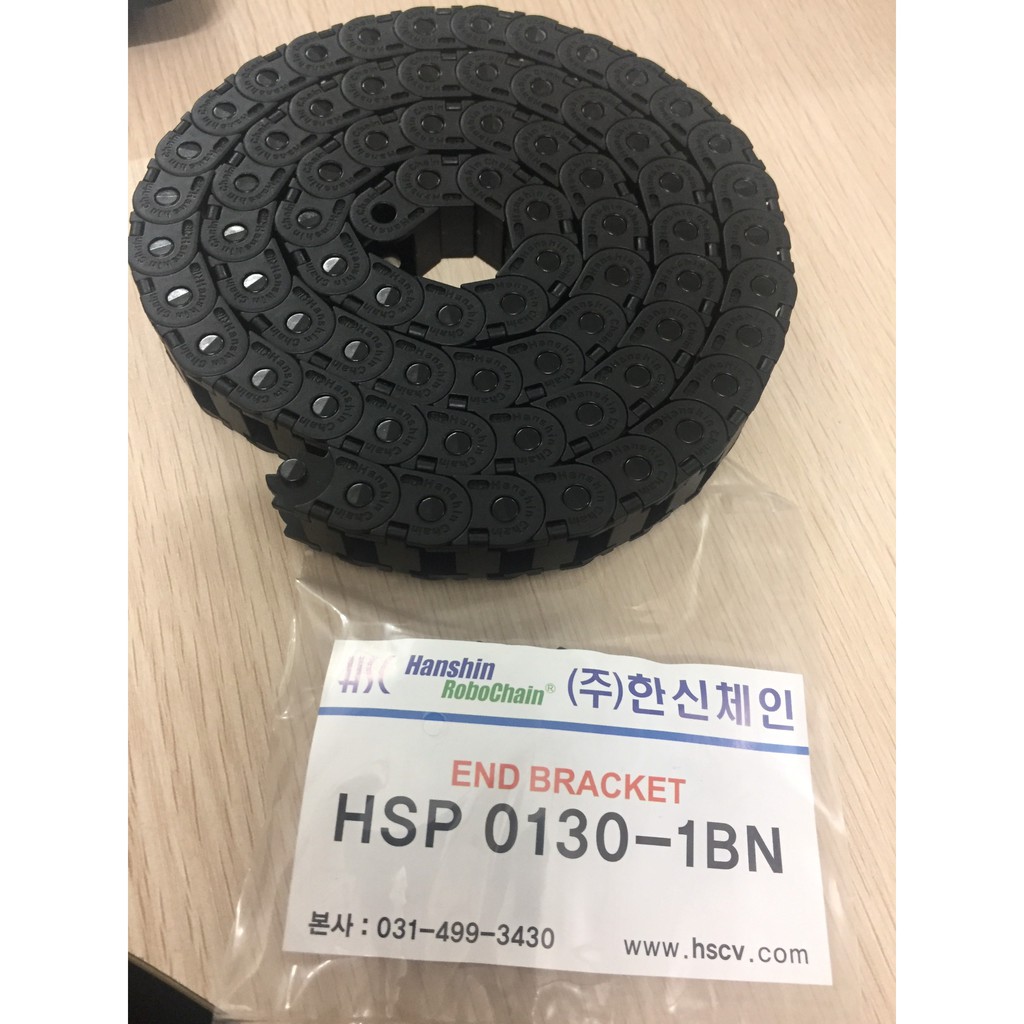 Dây xích nhựa luồn dây điện máy CNC 10x10 HANSHIN- HSP 0130-1BN 18R ...