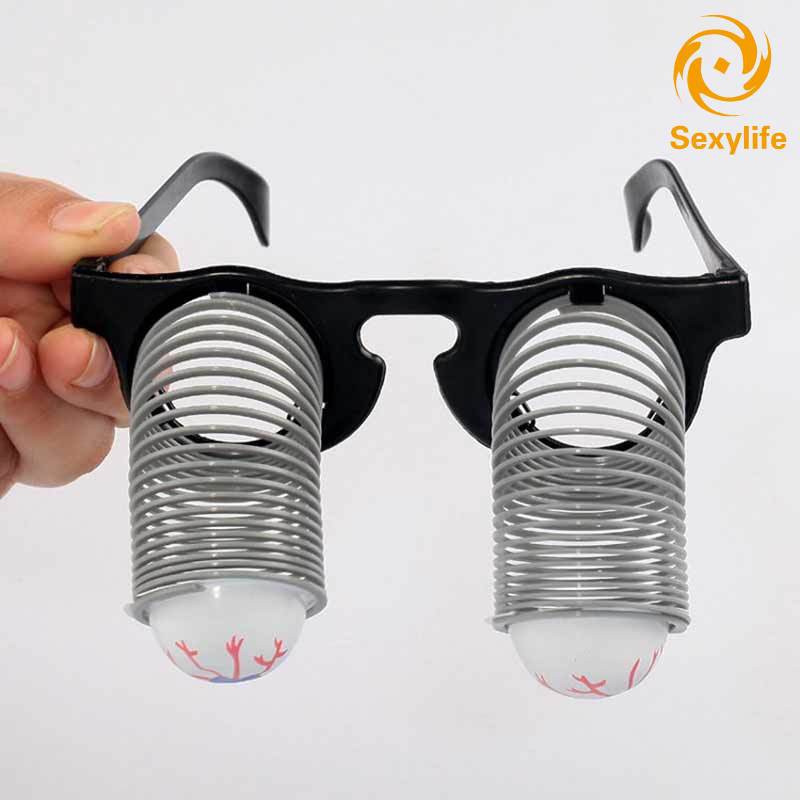 SL♣ 1 Pair Pop Out Eye Dropping Eyeball Glasses Horror Terror Scary ...