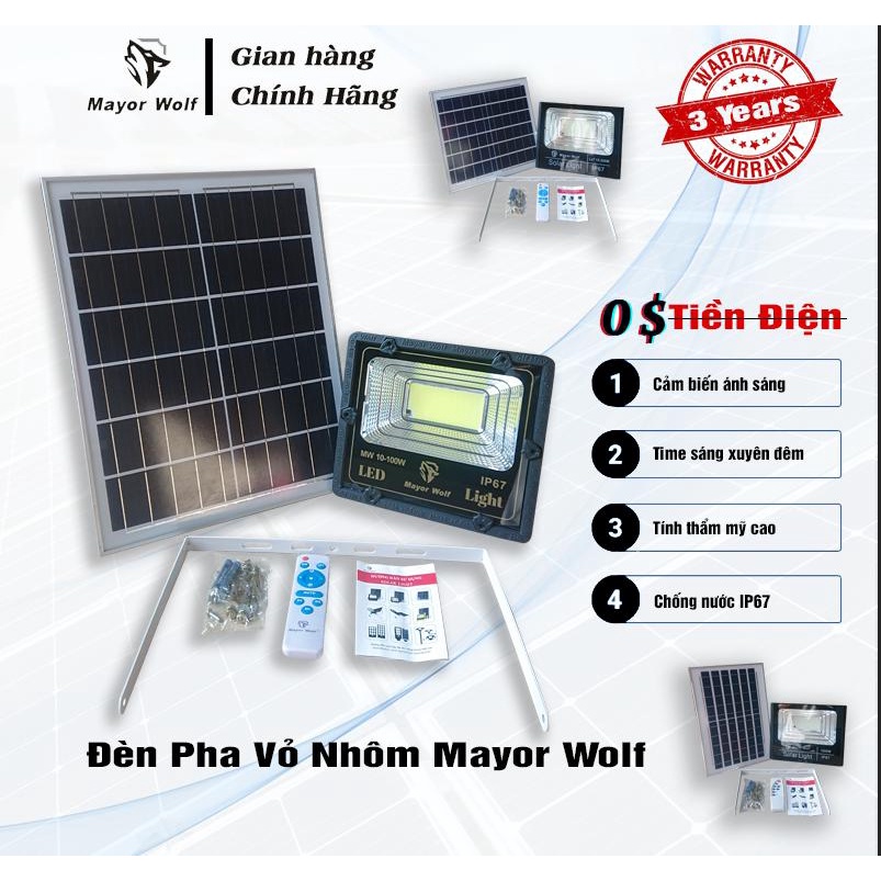 [ Chính Hãng ] Đèn pha năng lượng mặt trời LY-TGD001, đèn năng lượng ...