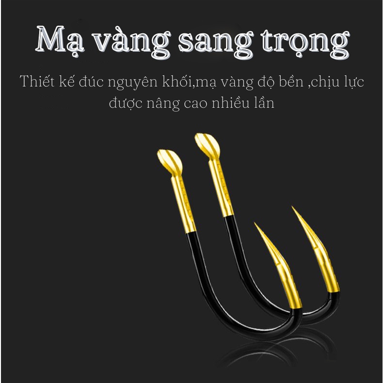 Mua Lưỡi Câu Cá cao cấp Không Nghạnh của nhà SeiKo ,màu Vàng Đen , kết ...