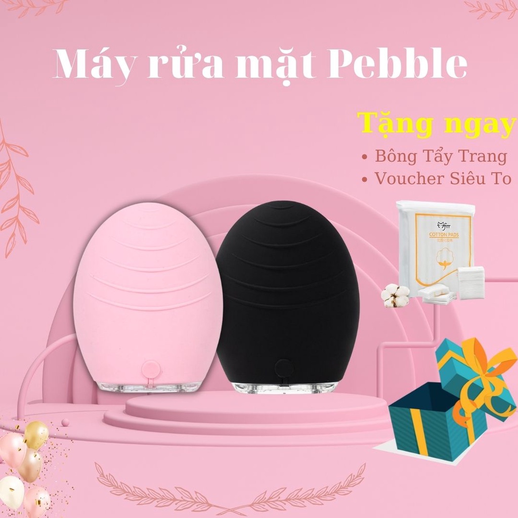 Máy rửa mặt Pebble Lisa Gen 5 Paper Pink hai màu hồng đen, chính hãng ...