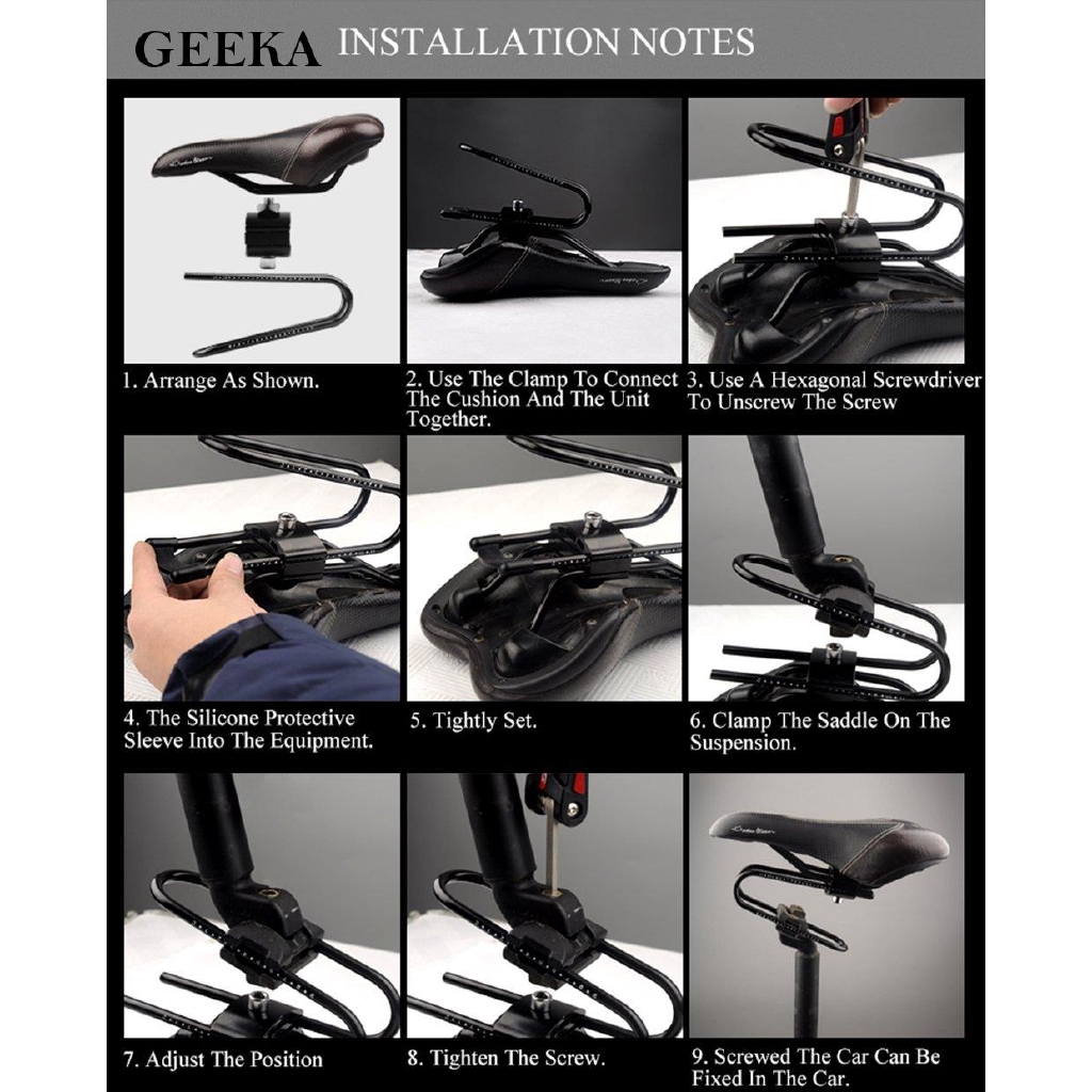 Mua Hệ thống treo yên ngồi geeka cho xe đạp leo núi giúp giảm xóc màu ...