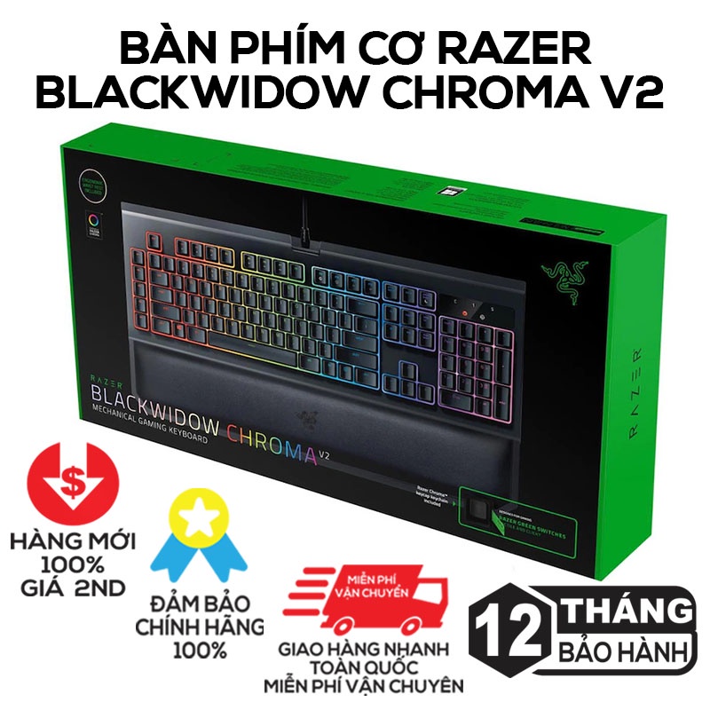 Mua Bàn phím cơ chuyên game Razer Blackwidow Chroma v2 có led RGB cho ...
