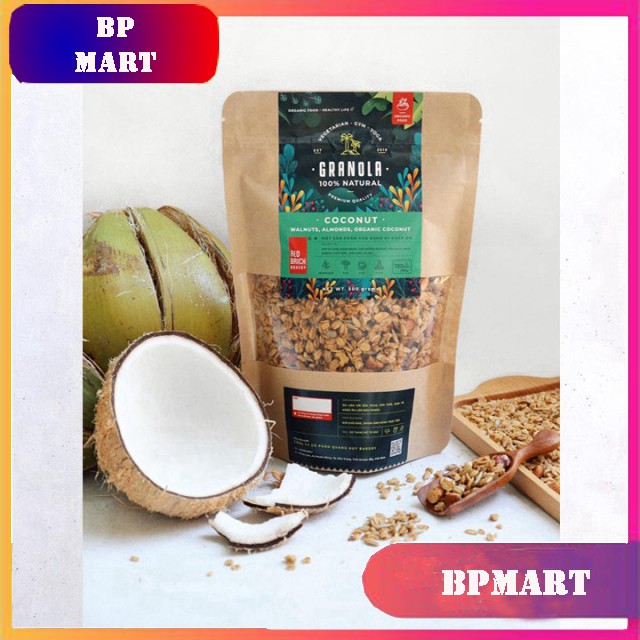 Ngũ Cốc Granola 500g - Red Brick - Ăn Kiêng - Giảm Cân - Vị Ngọt Tự ...