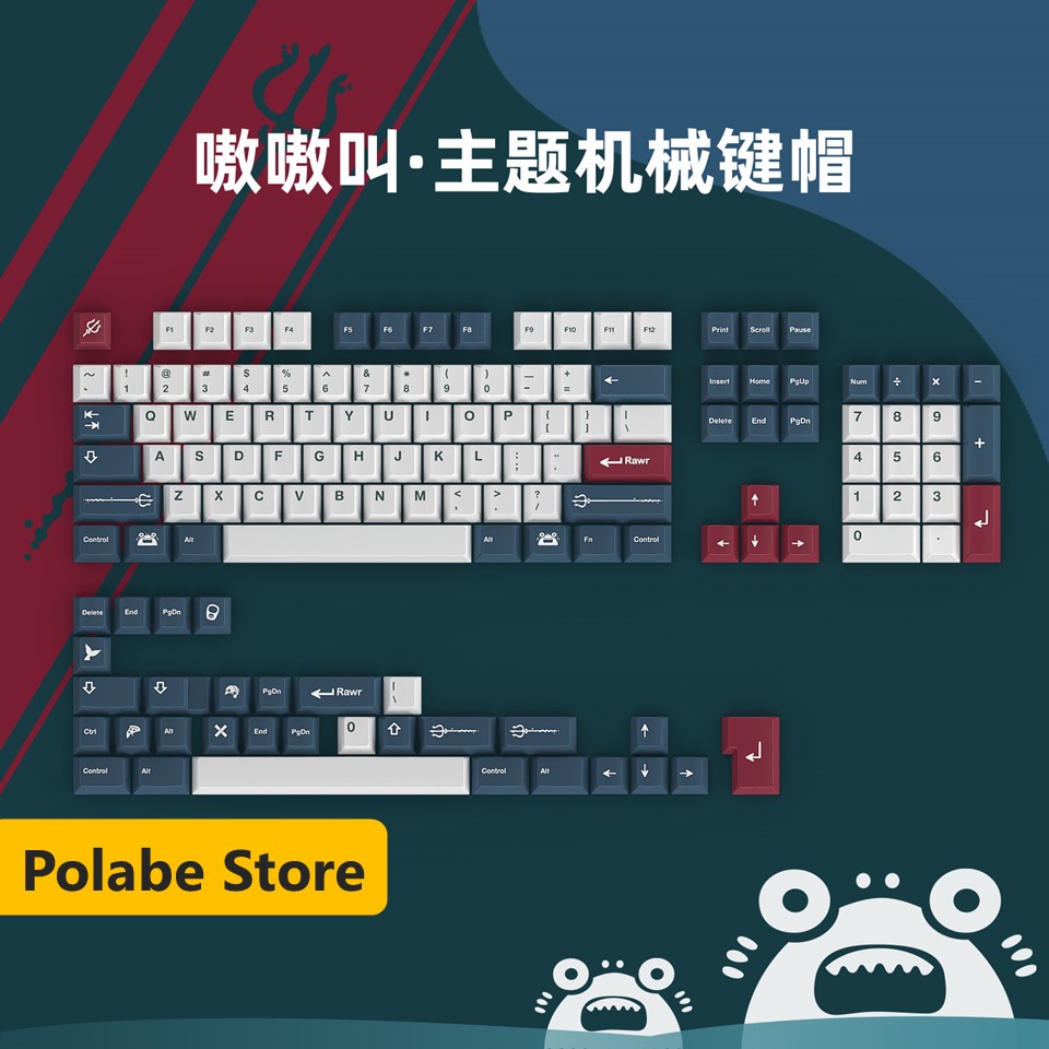 Keycap bàn phím cơ Cherry Aquaman, keycap PBT dyesub sắc nét, keycap ...