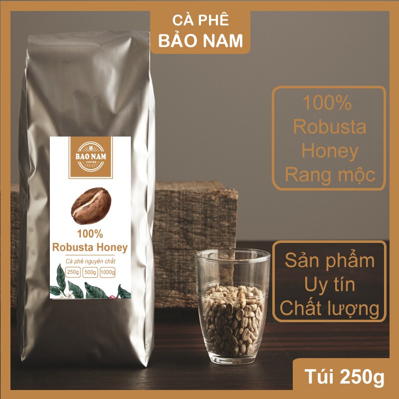 Cà phê ROBUSTA HONEY 250g rang xay nguyên chất thường dùng pha máy sẽ ...