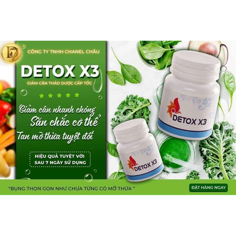 GIẢM CÂN DETOX X3 | Shopee Việt Nam