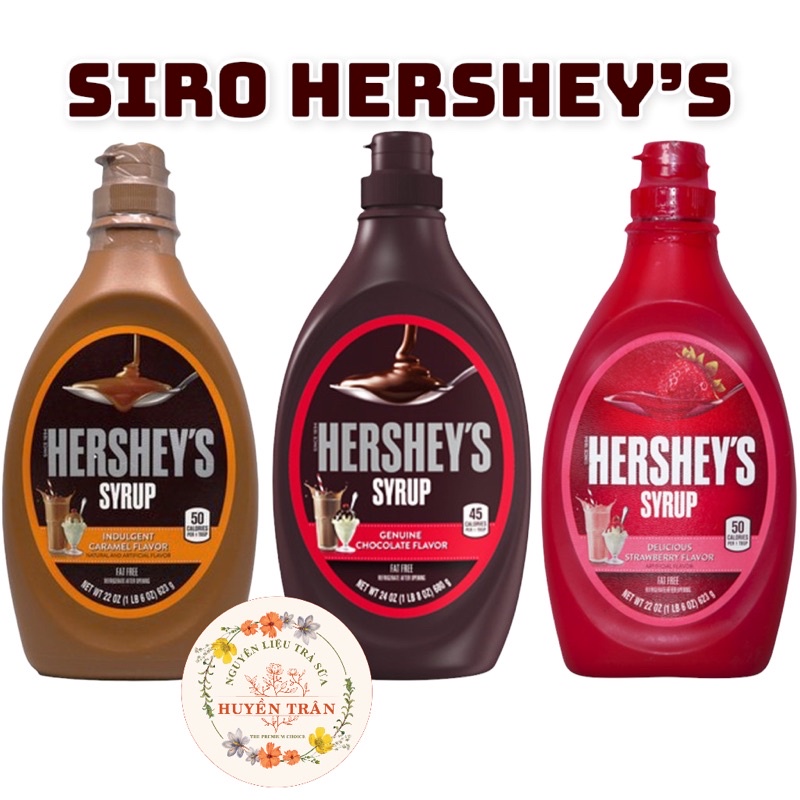 Sốt Siro Hershey's syrup Chocolate/Dâu/Caramel 680g/623g | Shopee Việt Nam