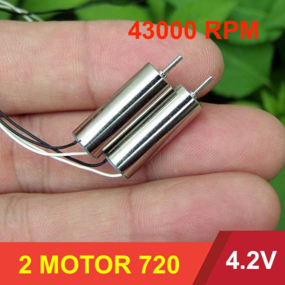 2 cái motor máy bay mini 720 điện áp 4.2V tốc độ 43000 RPM - LK0236 ...