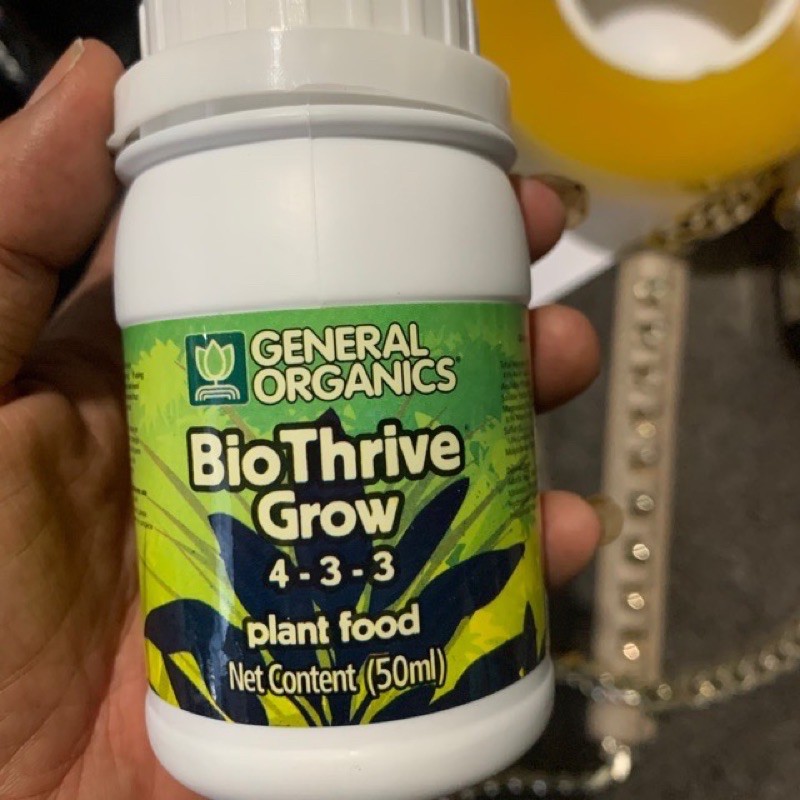 PHÂN BÓN HỮU CƠ GENERAL ORGANIC BioThrive Grow 4-3-3 lọ 50ml | Shopee ...