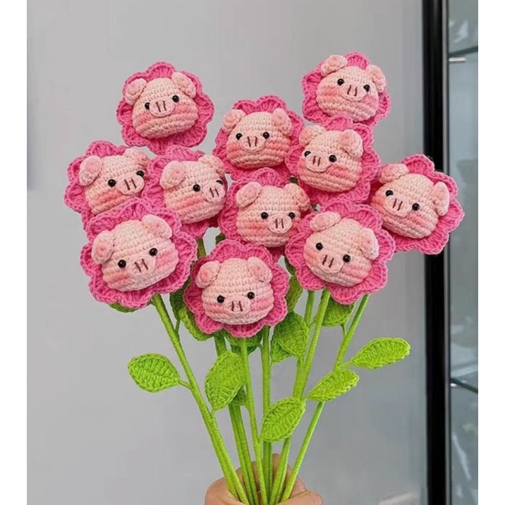 Hoa heo len handmade | Shopee Việt Nam