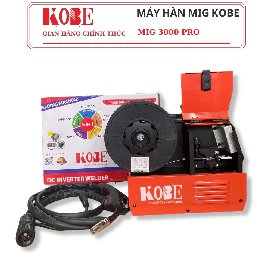Mua Máy hàn mig Nhật không dùng khí 5 chức năng KOBE 3000 PRO sử dụng ...