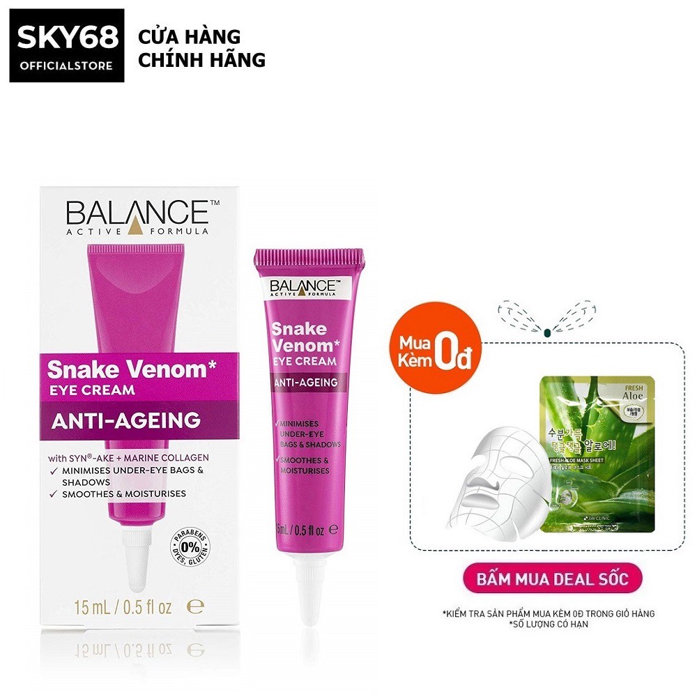 Kem Dưỡng Mắt Nọc Rắn Balance Active Formula Snake Venom Eye Cream 15ml ...