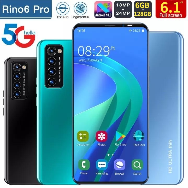 Điện thoại game mới Rino6 Pro 64/128GB màn hình lớn HD Android 5G dung ...