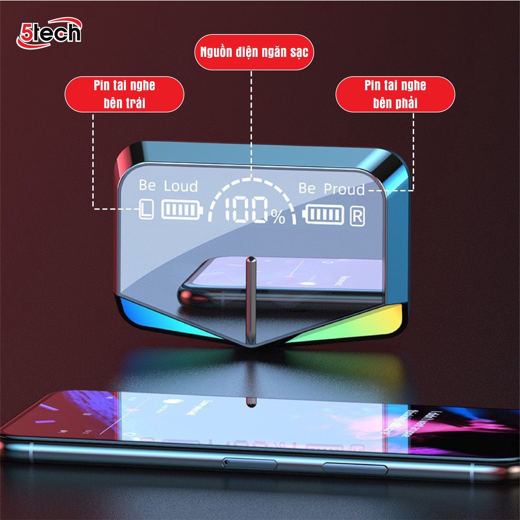Mua Tai nghe bluetooth gaming 5TECH monster, tai phone không dây pin ...