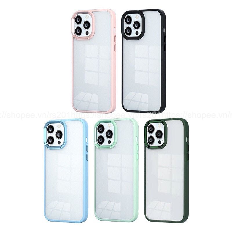 Ốp lưng trong suốt viền CAMERA sang trọng dành cho 11/11 ProMax/ 12 / ...