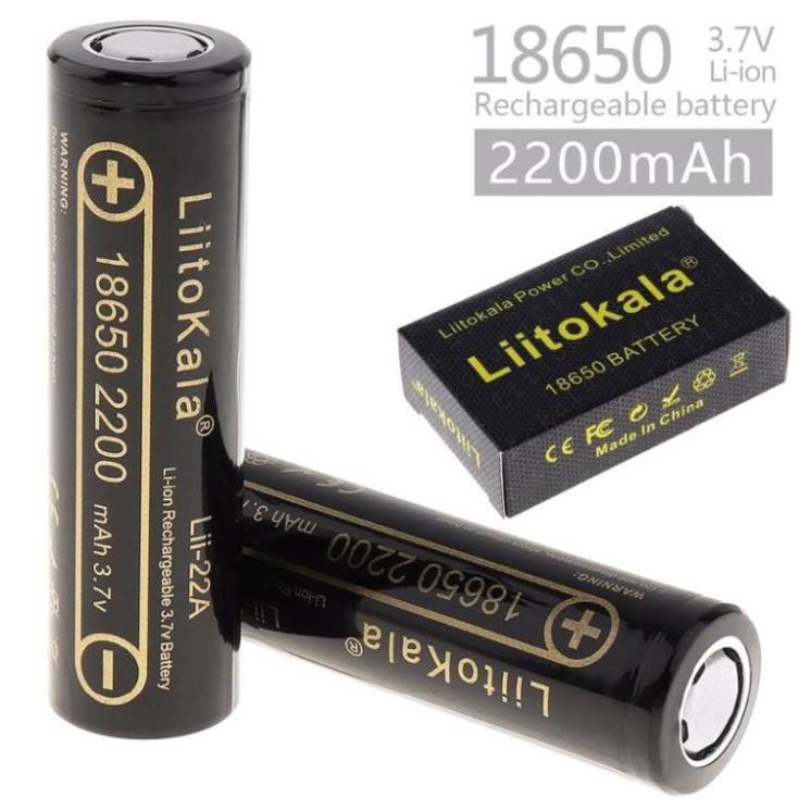Pin 18650 3.7V 2200mAh 4.2V Lii-22A | Shopee Việt Nam