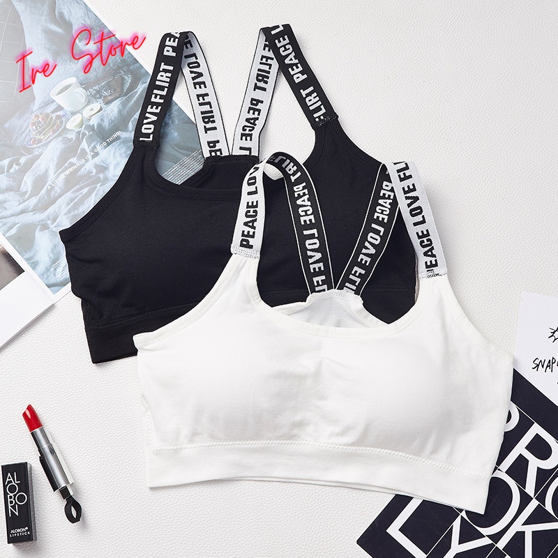 Mua Áo Lót Nữ Thun Có Mút Nâng Đẩy Ngực, Áo Bra Thể Thao Nữ 2 Dây Tập ...