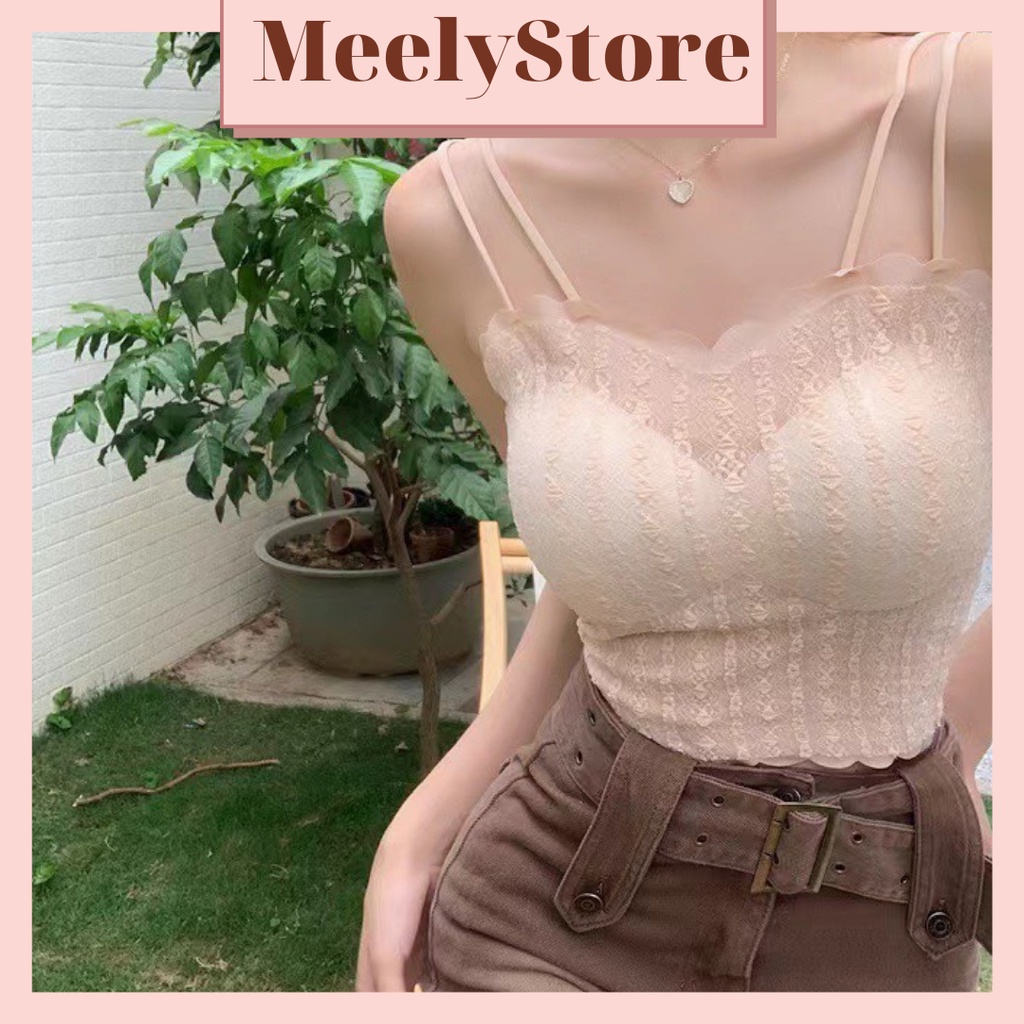 Mua Áo Bralete 2 Dây Ren Cách Điệu Dáng Crotop, Bra Nâng Vòng 1 Siêu ...