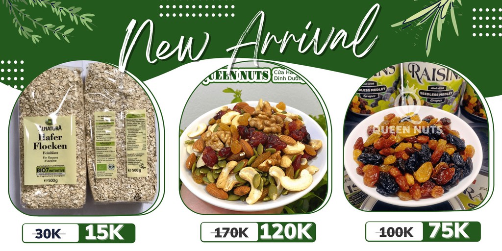 Hạt Dinh Dưỡng Queen Nuts, Cửa hàng trực tuyến | Shopee Việt Nam