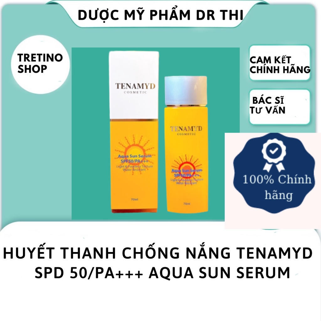 Tinh chất chống nắng Tenamyd Aqua Sun Serum SPF 50/PA++ | Shopee Việt Nam