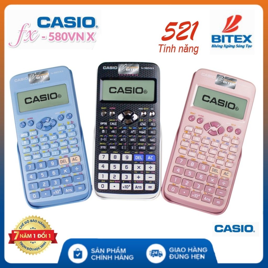 Mua Máy tính Casio FX 580VN X Hàng chính hãng bảo hành 7 năm casio ...