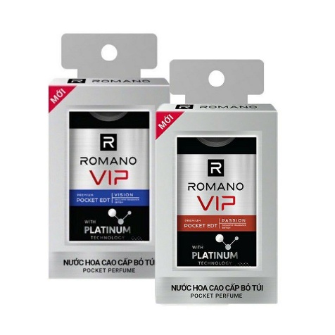Nước hoa bỏ túi Romano Vip Passion /Vision 18ml | Shopee Việt Nam