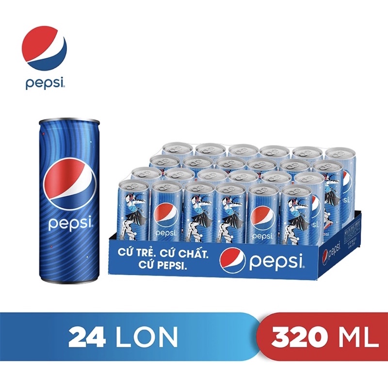 Mua Nước ngọt có gaz PEPSI NGUYÊN BẢN (ĐVT: LỐC 6 LON, THÙNG 24 LON ...