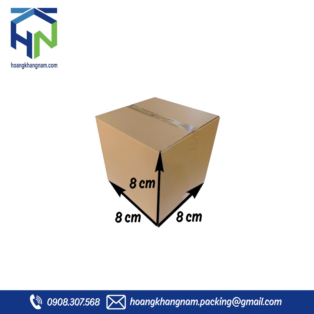 8x8x8 (cm) - Combo 50 hộp carton vuông nhỏ chuyên dụng shipcod ( 800đ ...