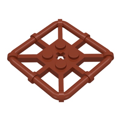 [1 Cái] LEGO Reddish Brown Plate, Modified 2 x 2 with Bar Frame Square ...