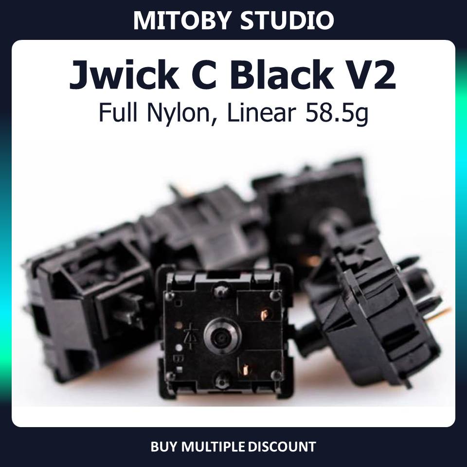 Mua JWICK C BLACK V2 linear switch công tắc bàn phím cơ Jwick switch ...
