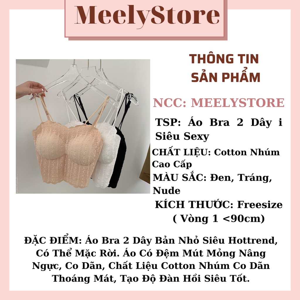 Mua Áo Bralete 2 Dây Ren Cách Điệu Dáng Crotop, Bra Nâng Vòng 1 Siêu ...