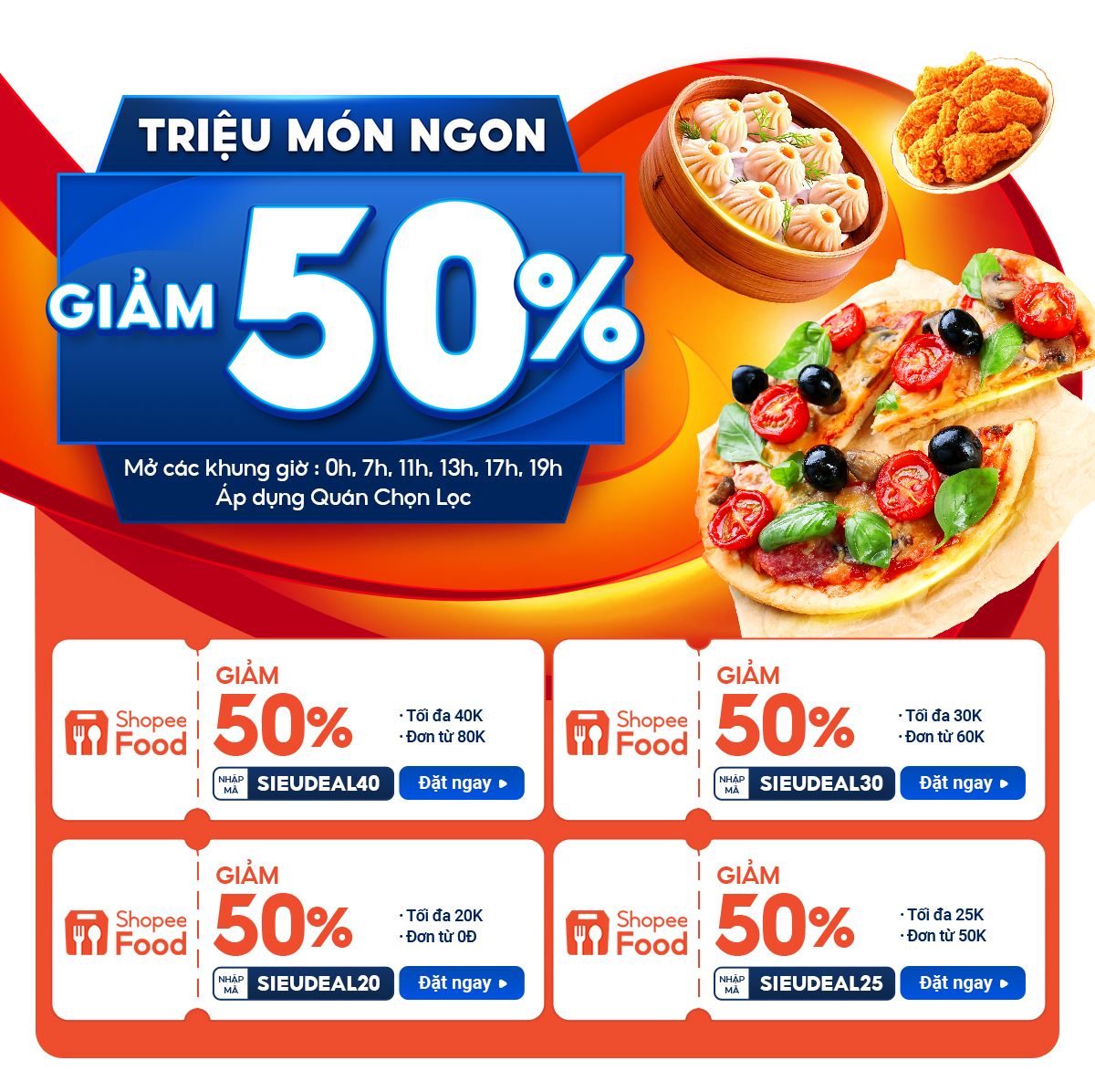 Đặt đồ ăn ShopeeFood