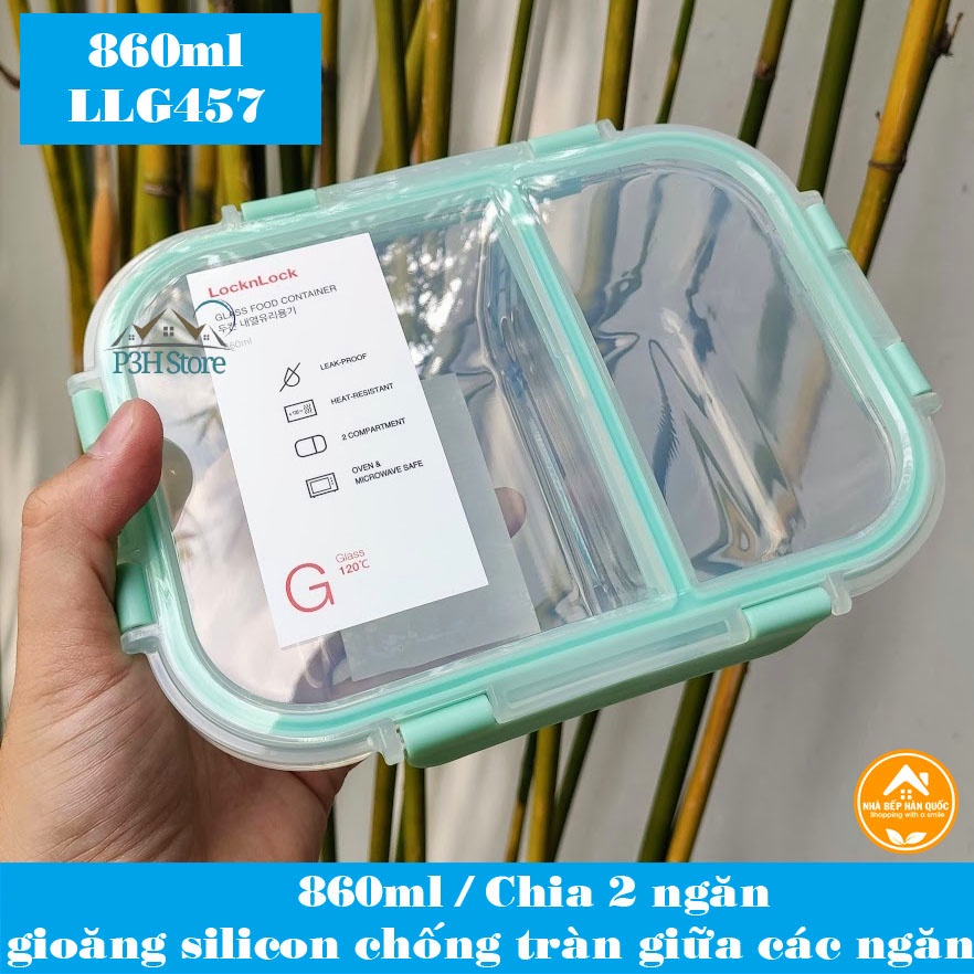 Mua Hộp thủy tinh chia 2 ngăn -3 ngăn chịu nhiệt Lock&lock LLG456 ...