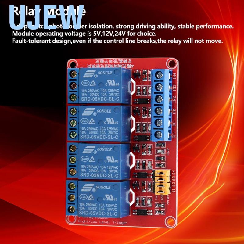 Mua Module rơ le 4 kênh 5V/ 12V/ 24V chất lượng cao giá rẻ nhất | TecKi.Vn