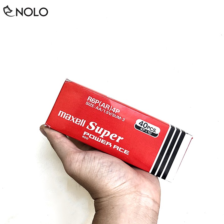 Mua Hộp 40 Viên Pin Tiểu Mini R6P AR AA 1,5V Maxell Super Power ACE Tem ...